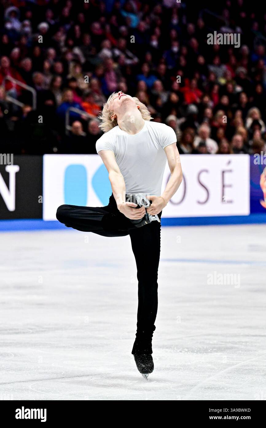 Daniel GRASSL (ITA), during Men Free Skating, at the ISU World Figure ...