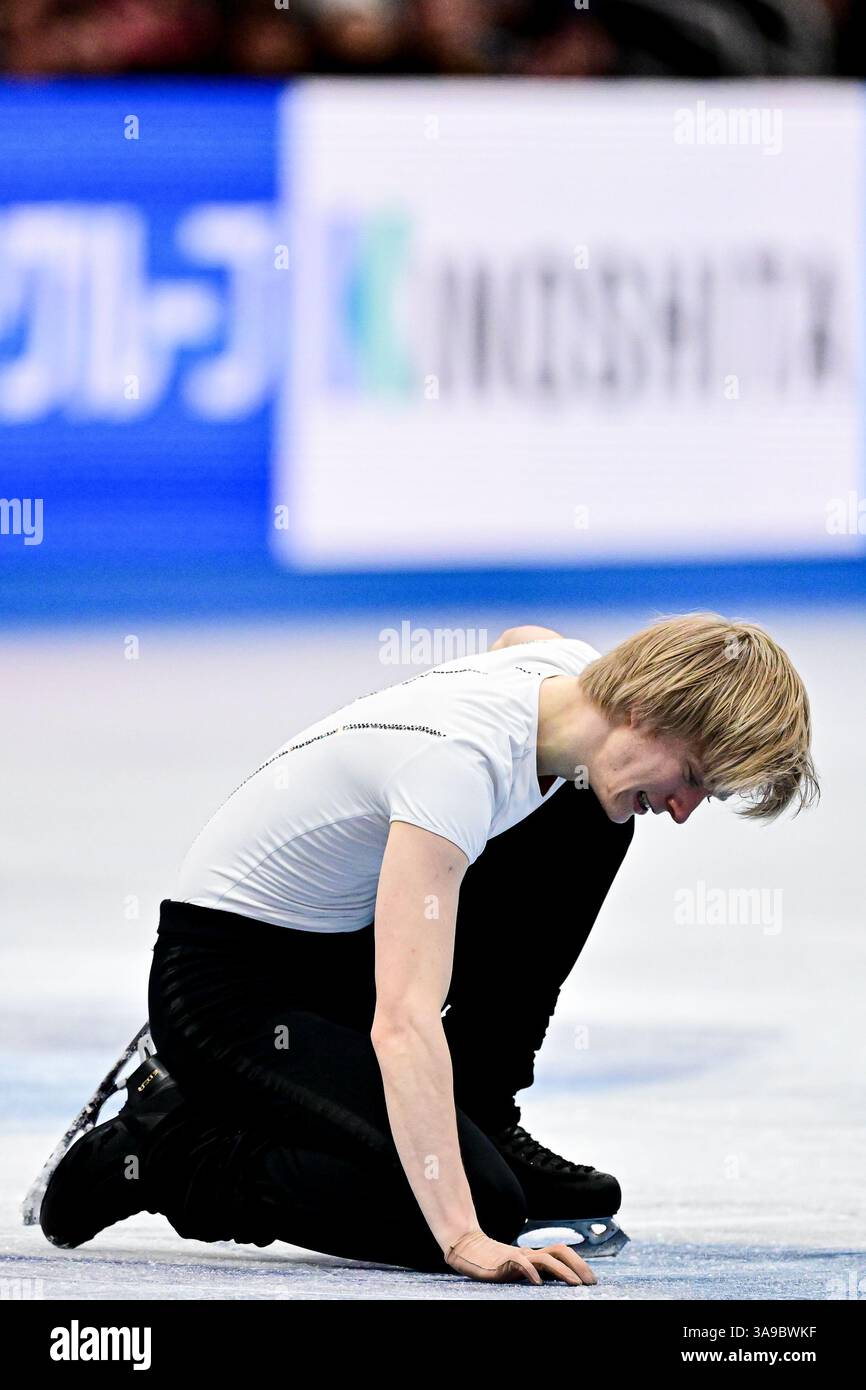 Daniel GRASSL (ITA), during Men Free Skating, at the ISU World Figure ...