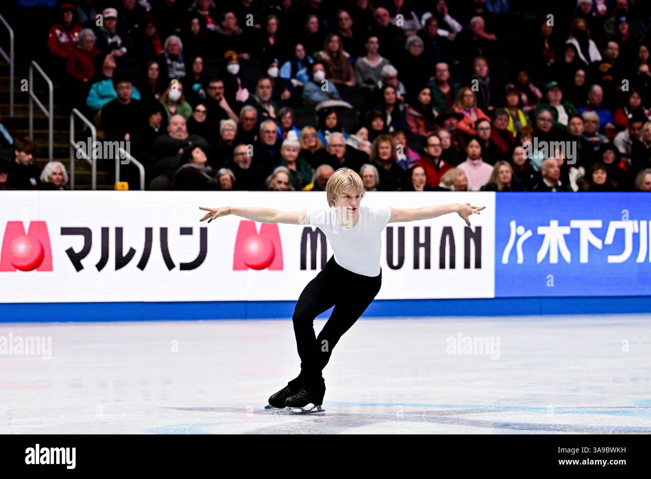 Daniel GRASSL (ITA), during Men Free Skating, at the ISU World Figure ...