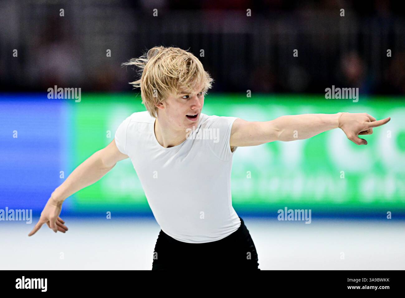 Daniel GRASSL (ITA), during Men Free Skating, at the ISU World Figure ...