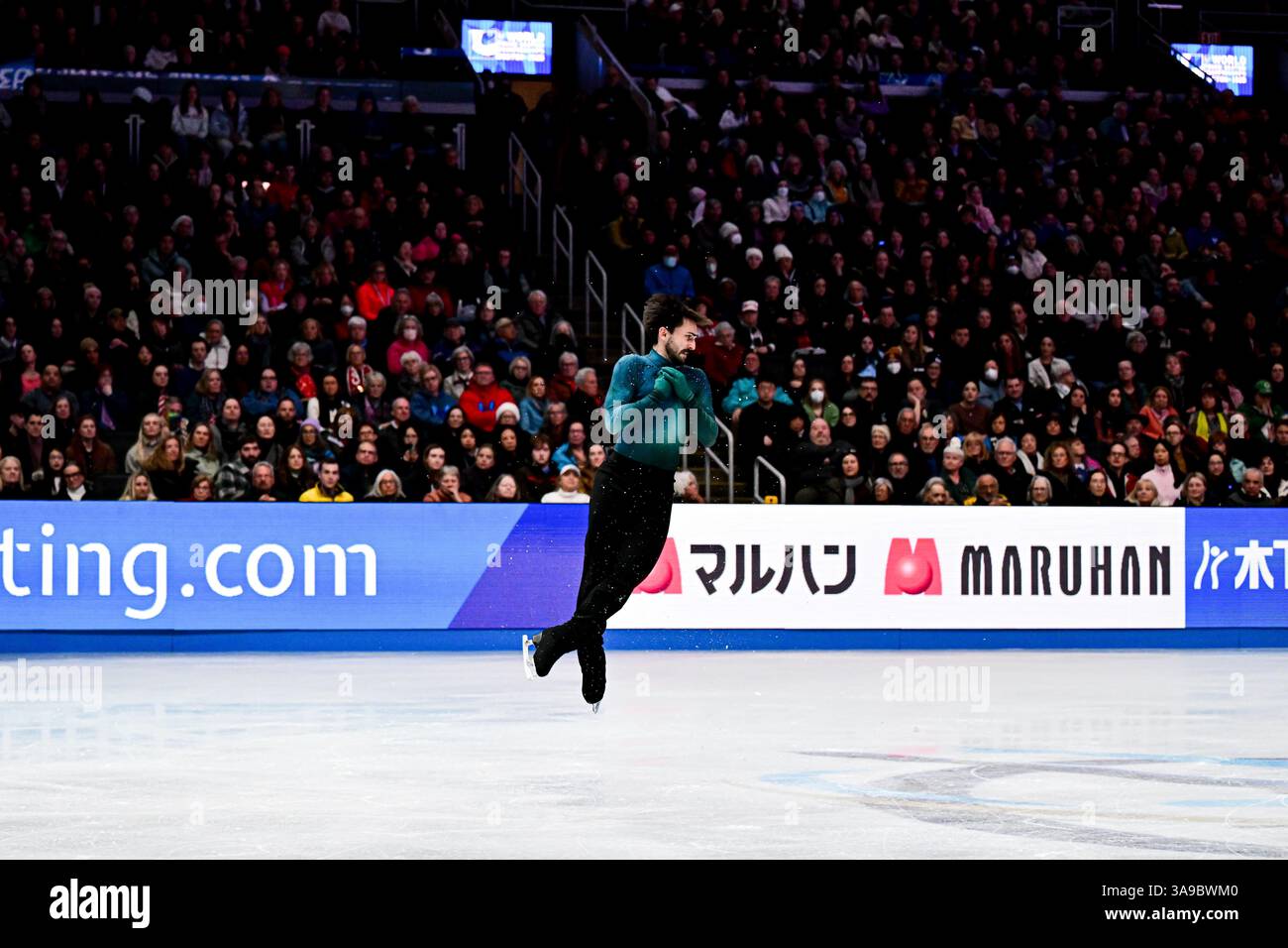 Kevin AYMOZ (FRA), during Men Free Skating, at the ISU World Figure ...