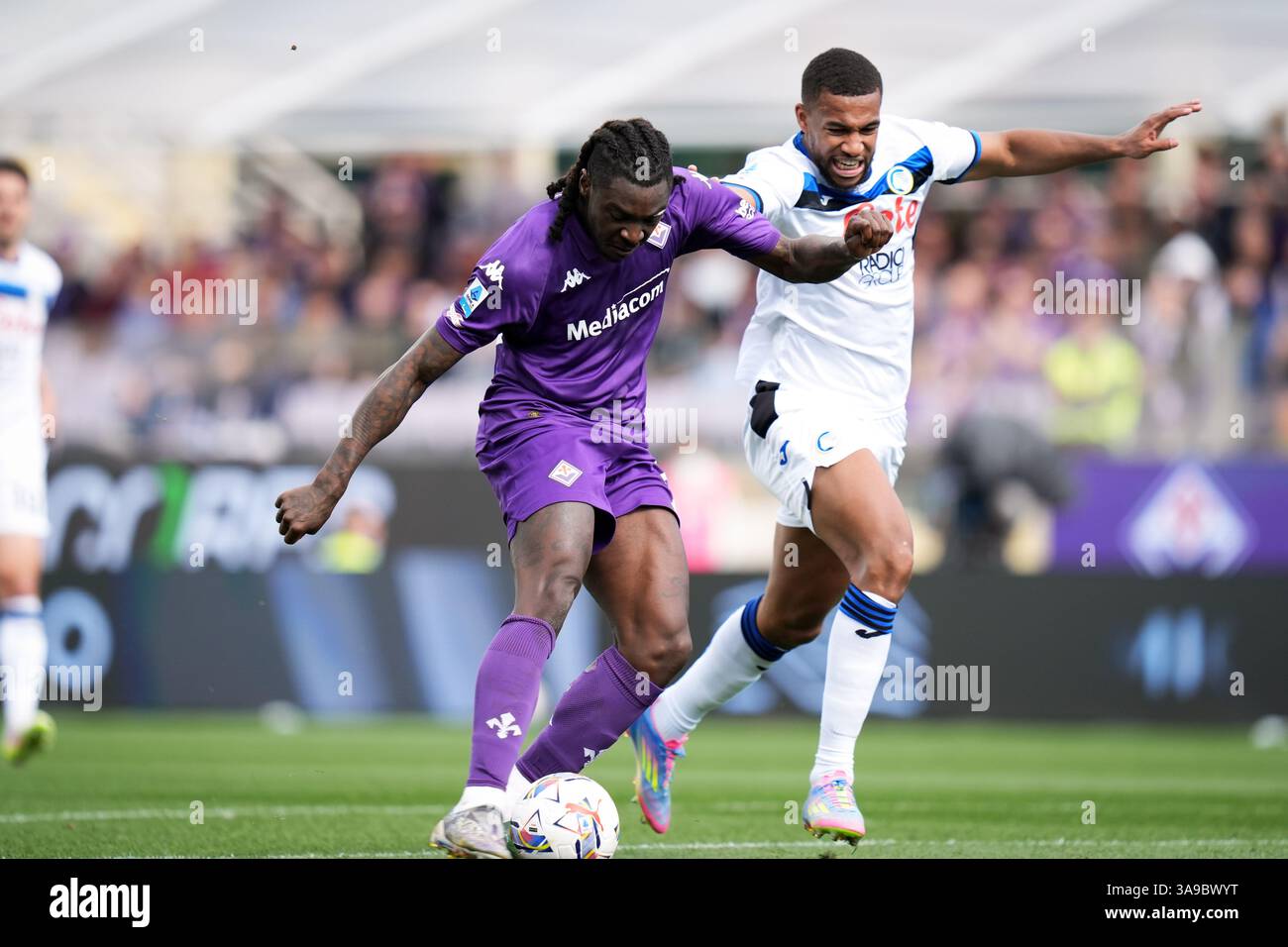 Fiorentina's Moise Kean goal 1-0 during the Serie A Enilive 2024/2025 ...