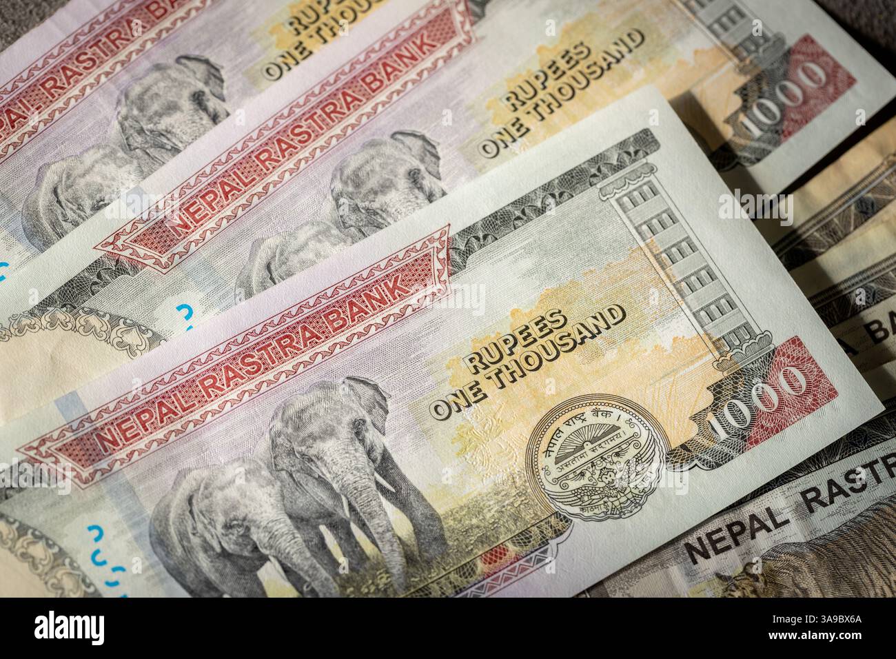 Nepal money. Highest denominations, One thousand Nepalese rupee ...