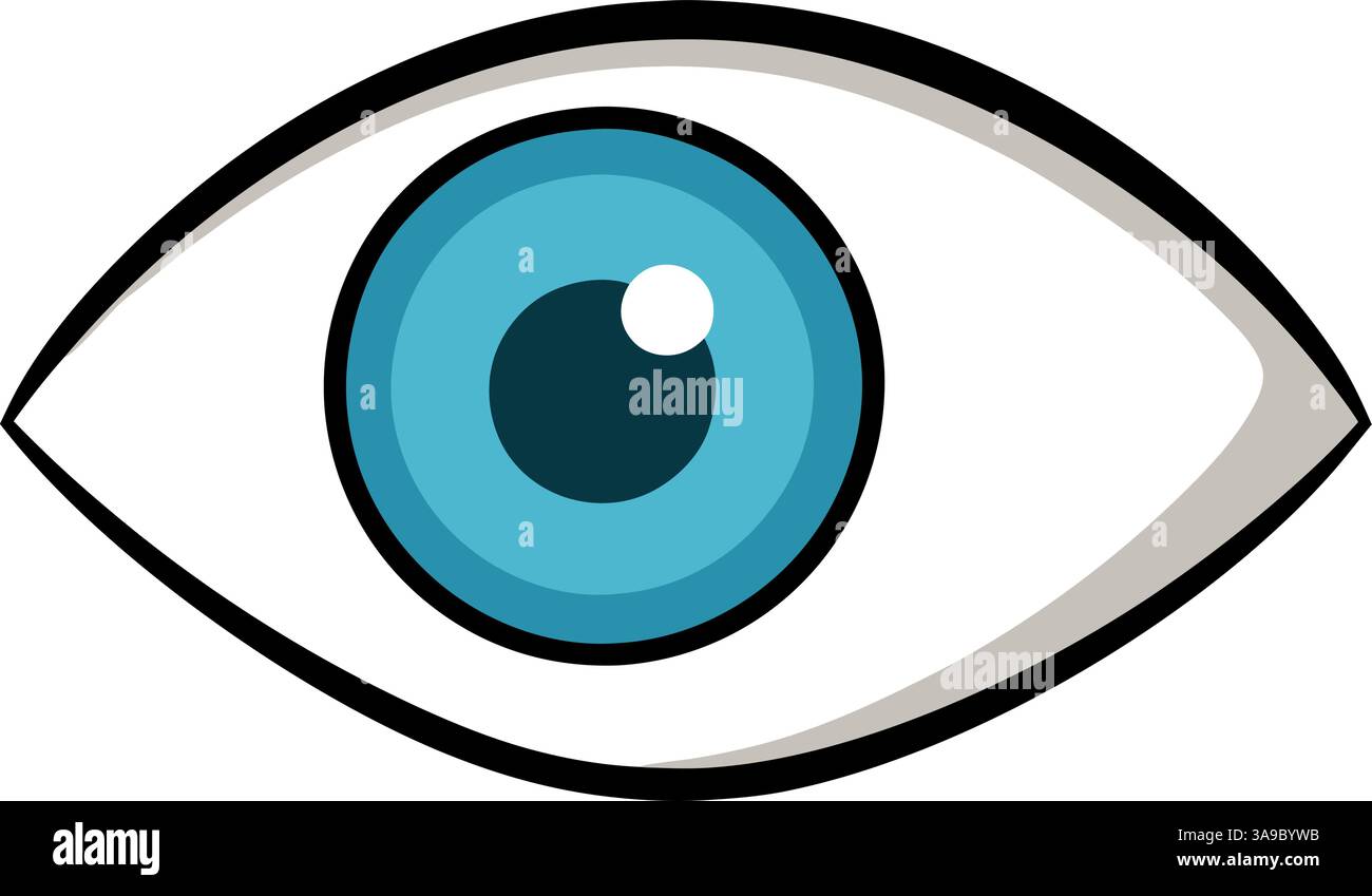 Blue human eye vector illustration Stock Vector Image & Art - Alamy