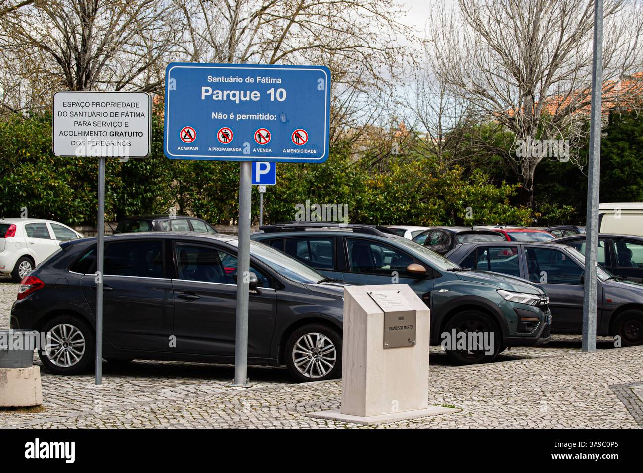 Fatima, Portugal - March 24, 2025: Sanctuary of Fatima parking area ...