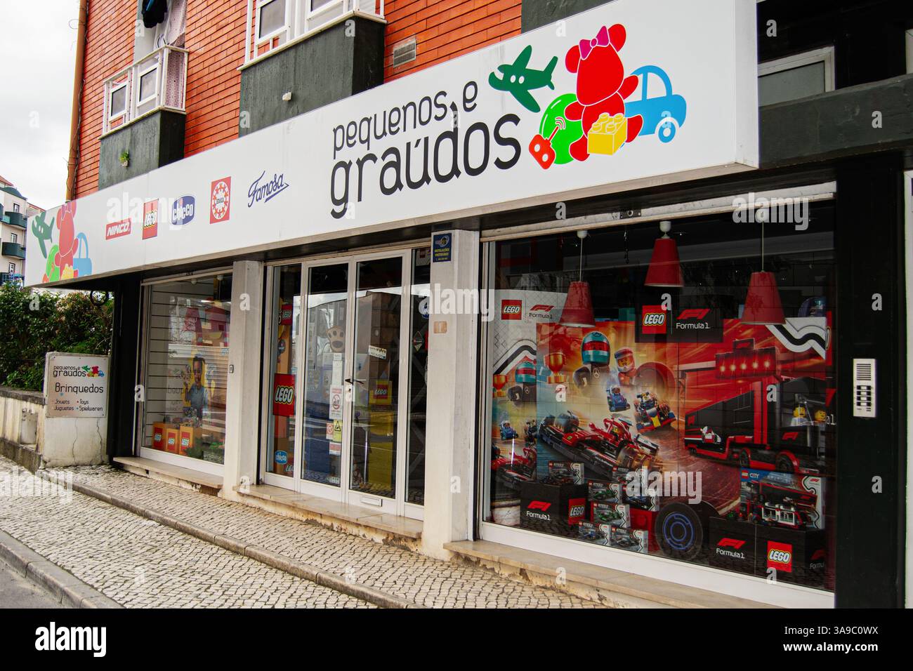 Fatima, Portugal - March 24, 2025: Storefront of a toy shop in Fatima ...