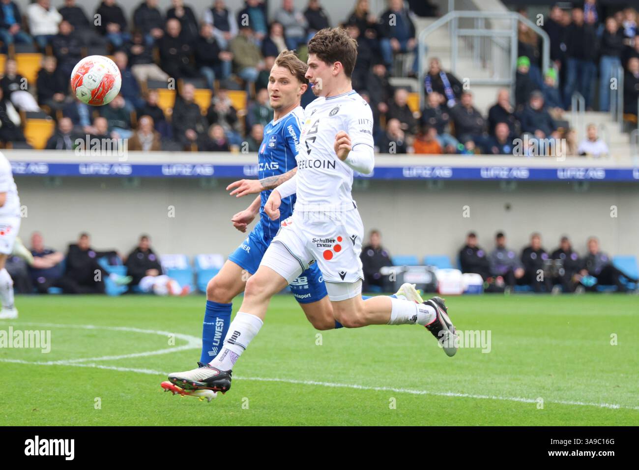 Linz, Austria. 30th Mar, 2025. LINZ, AUSTRIA - MARCH 30: Dominik Fitz ...