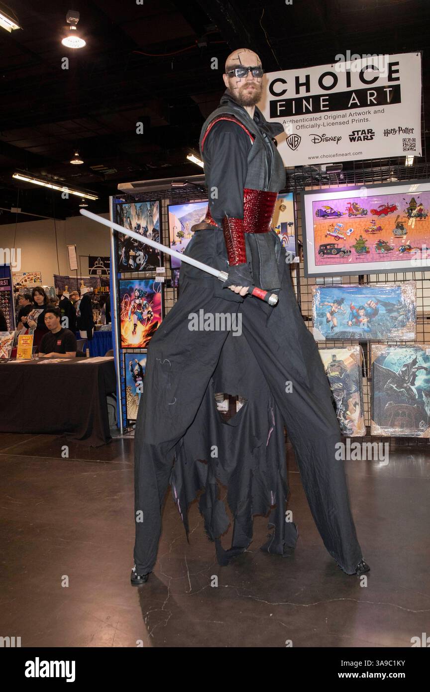 Cosplayer auf der WonderCon 2025 im Anaheim Convention Center. Anaheim ...