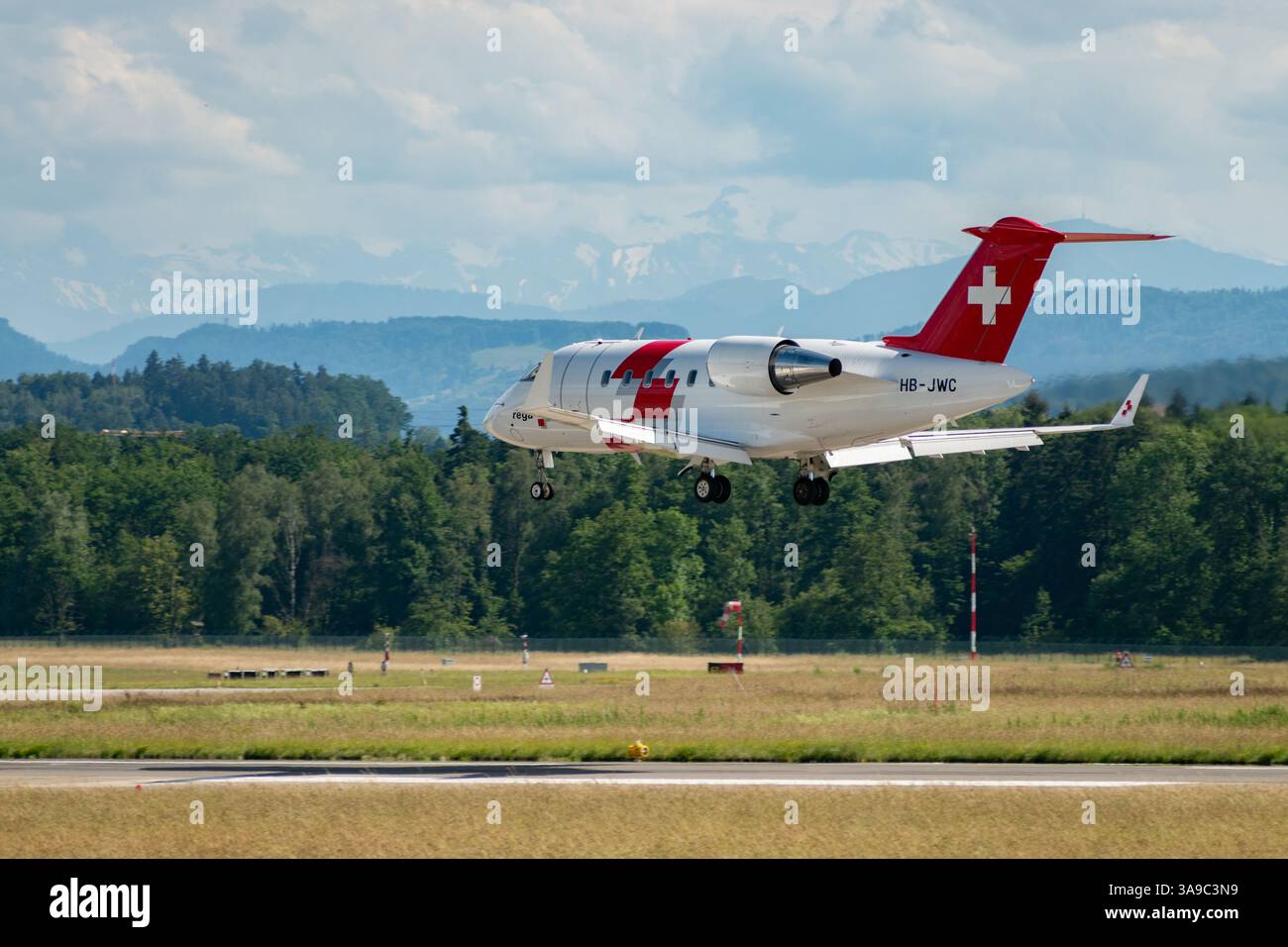 Zurich, Switzerland, June 16, 2024 HB-JWC REGA Swiss Air Rescue ...