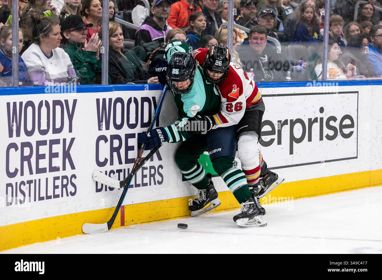 St. Louis, Missouri, USA. 29th March, 2025. Boston Fleet defender Emma ...