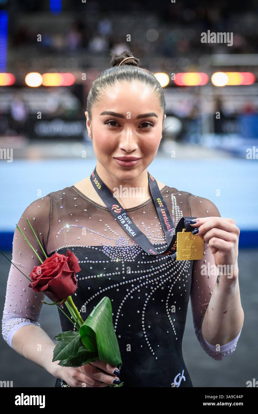 Rose Woo (CAN) mit Goldmedaille / 40. EnBW DTB Pokal, 30.03.2025 ...