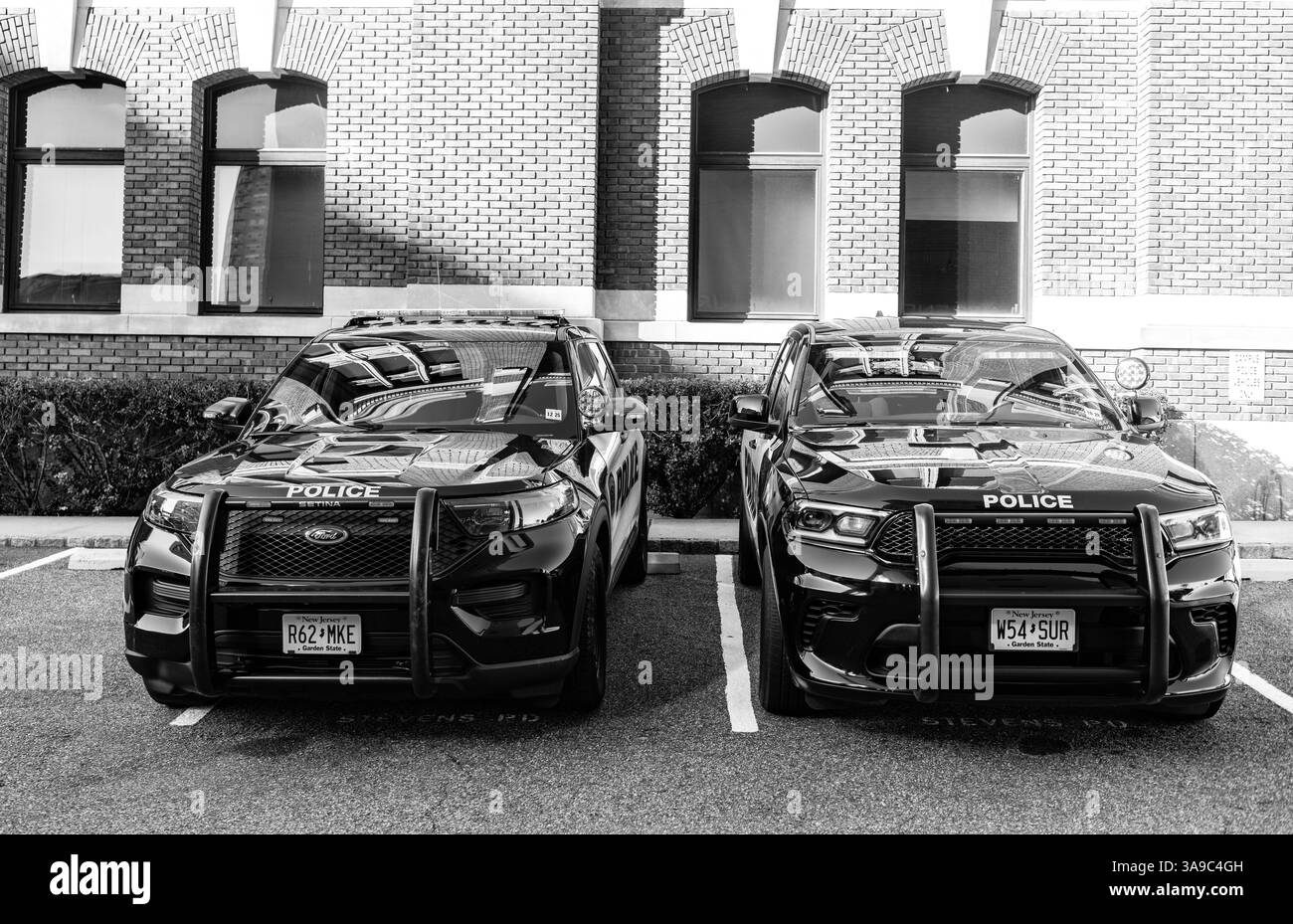 New York City, USA - March 25, 2024: Dodge Durango two Police car ...