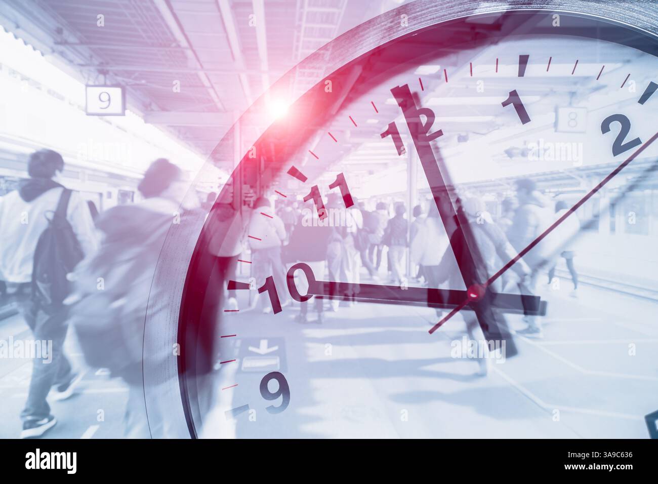 Business times, Office hours, Rush time concept people motion for ...