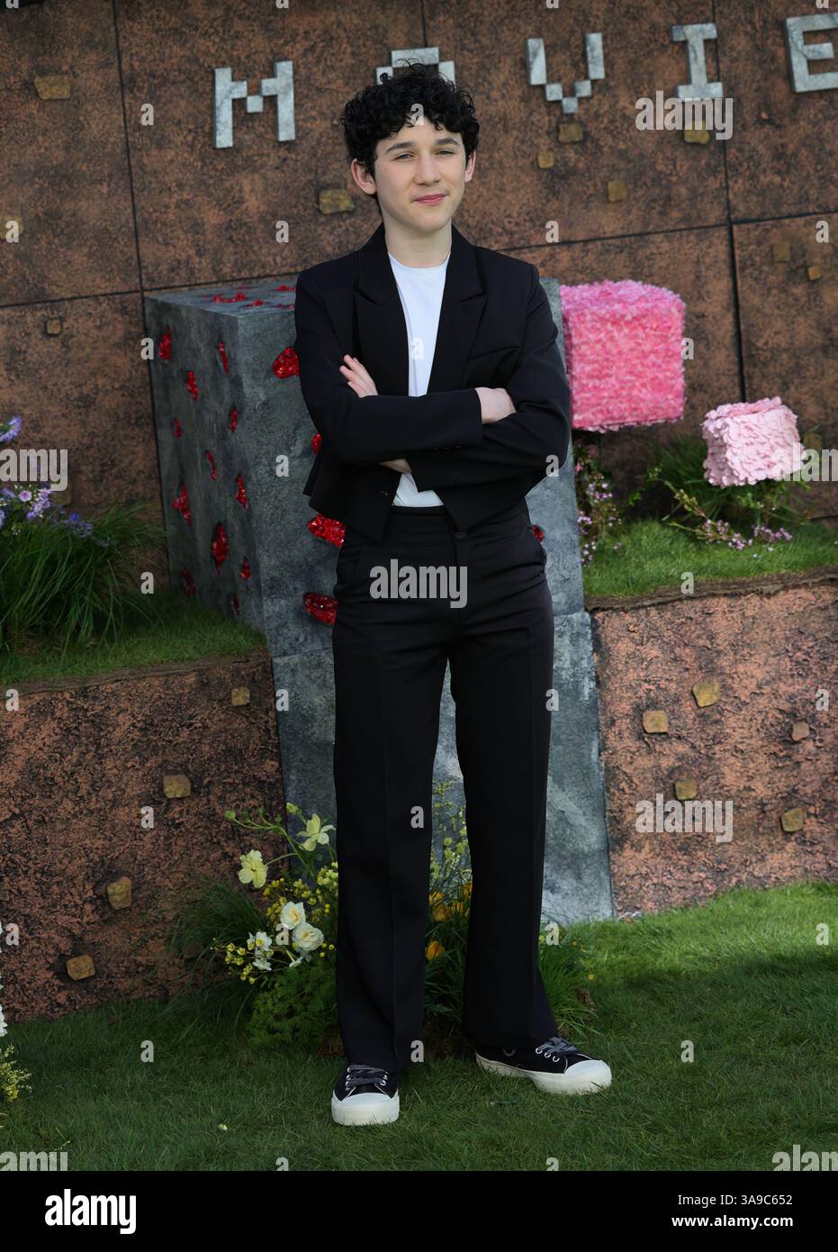 LONDON, UK. 30th Mar, 2025. Sebastian Hansen attended A Minecraft Movie ...