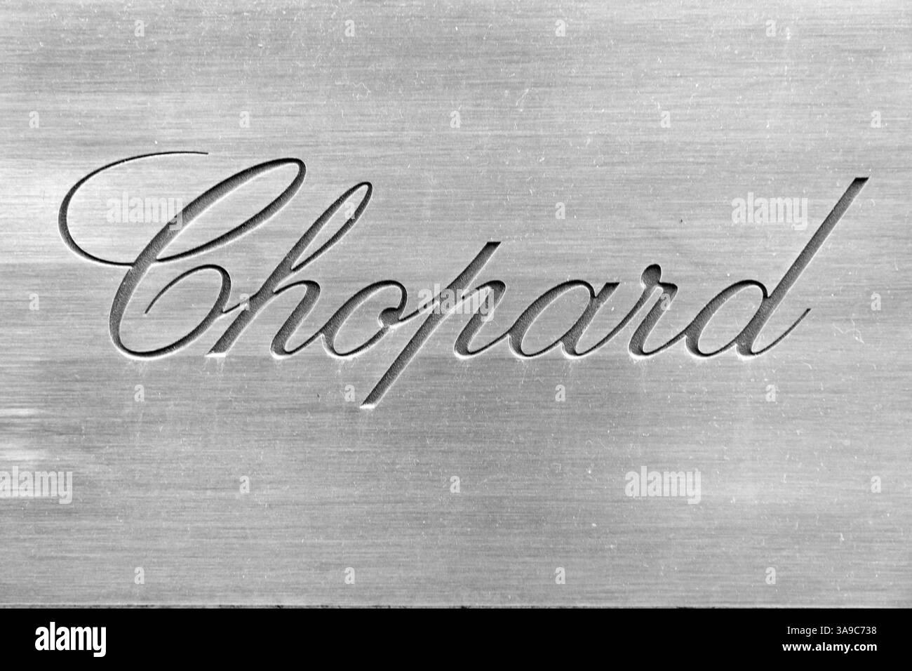 New York City, USA - March 25, 2024: Chopard brand logo of the boutique ...