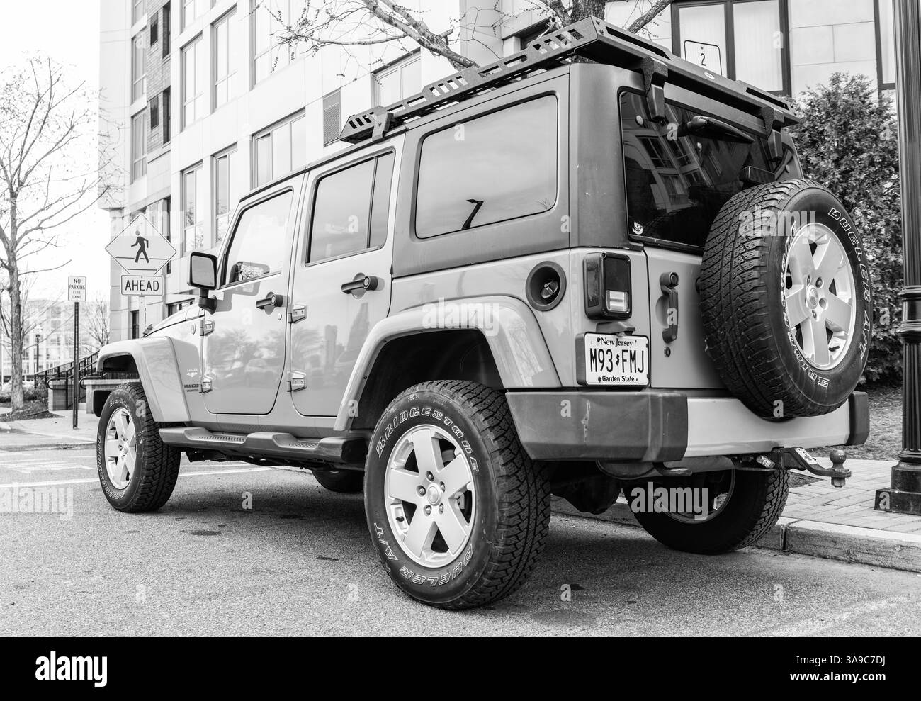 New York City, USA - March 31, 2024: 2012 Jeep Wrangler Unlimited ...