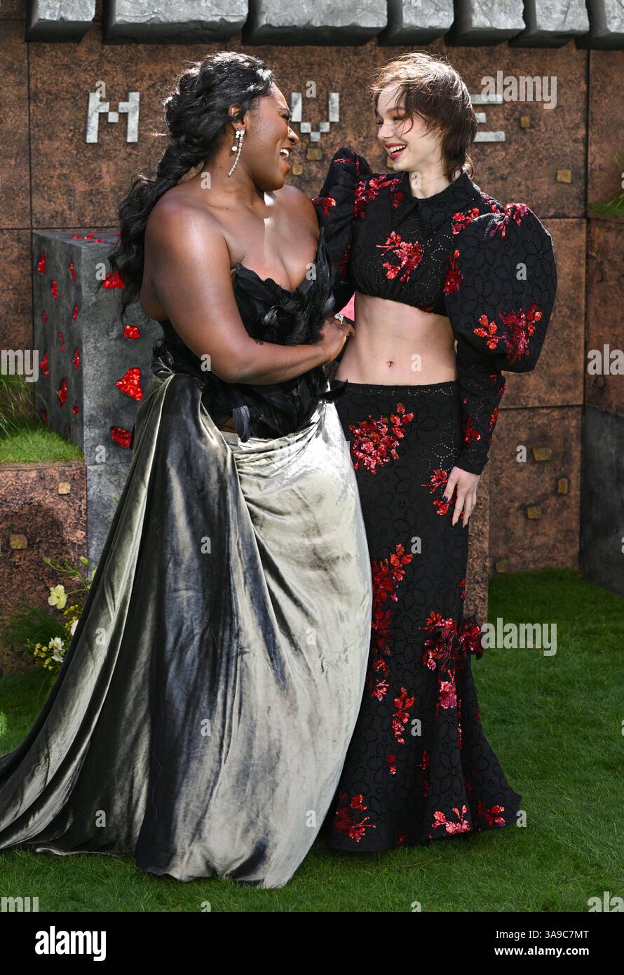 London, UK. March 30th, 2025. Emma Myers and Danielle Brooks arriving ...