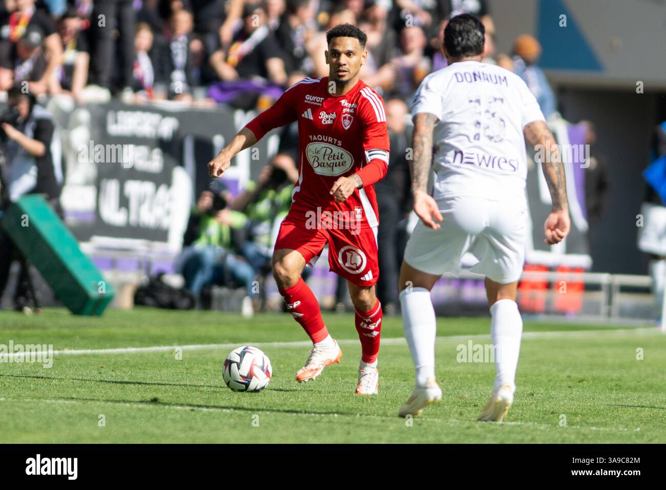 Kenny Lala of Brest during the French championship Ligue 1 football ...