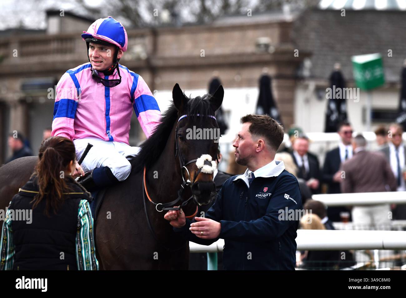 racehorse Checkandchallenge and jockey Callum Shepherd Stock Photo - Alamy