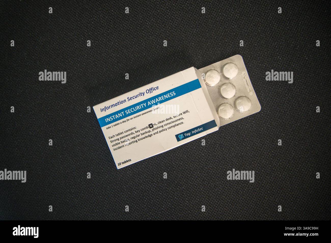 Mints package with information security recommendations, pretending to ...