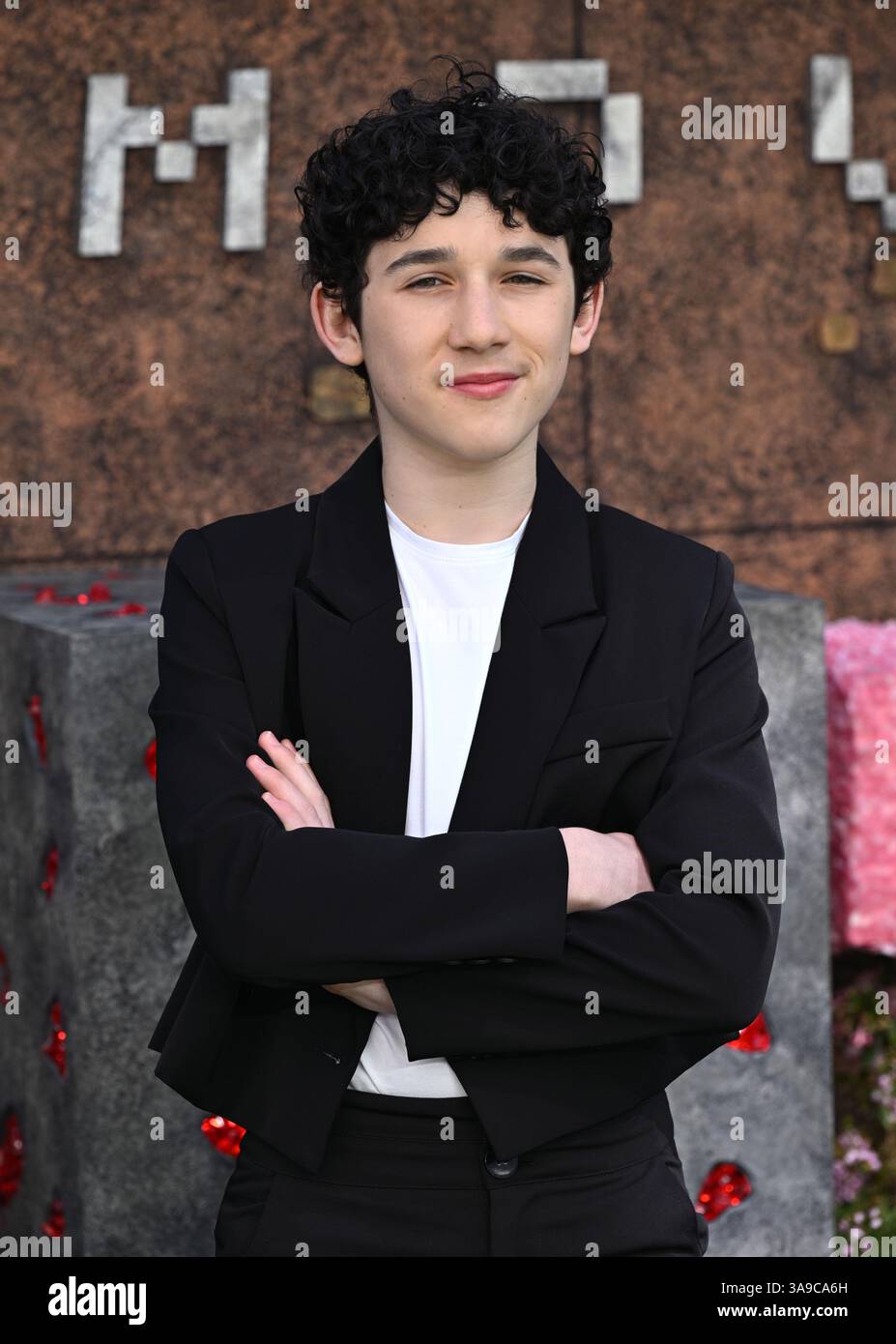 London, UK. March 30th, 2025. Sebastian Hansen arriving at A Minecraft ...