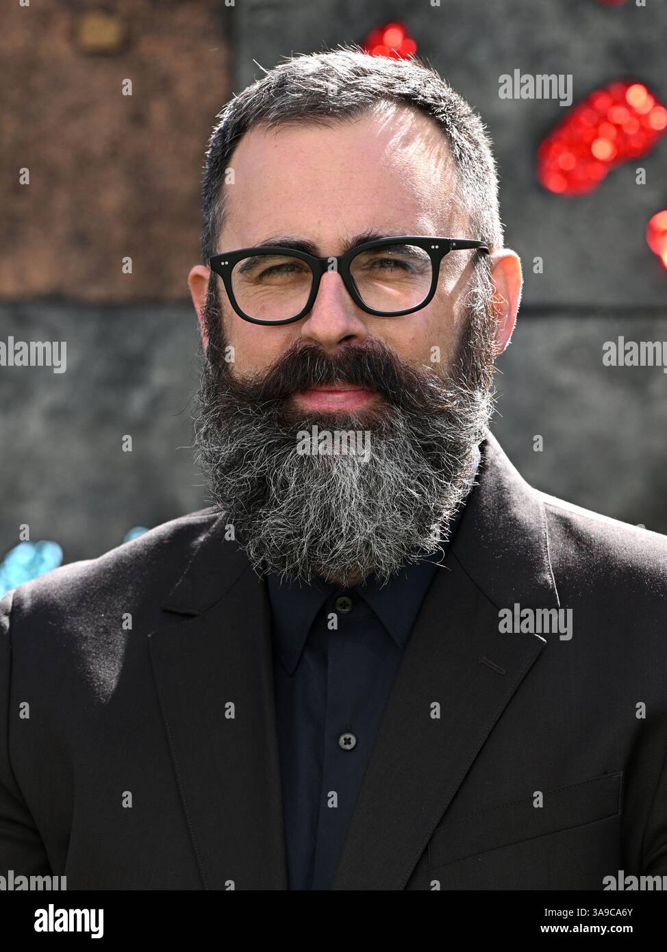 London, UK. March 30th, 2025. Jared Hess arriving at A Minecraft Movie ...