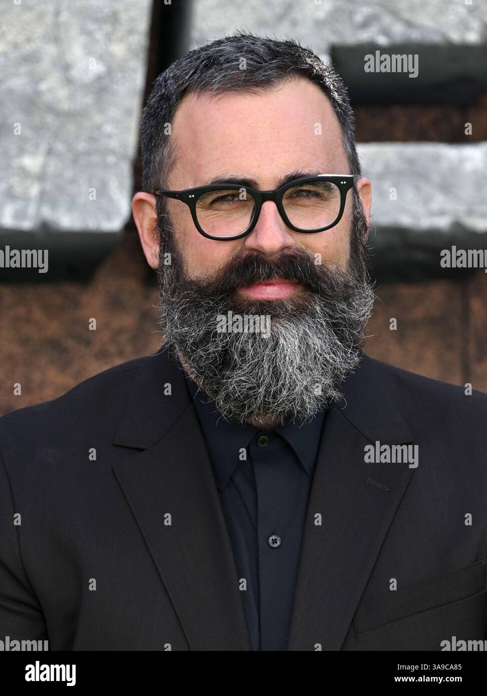 London, UK. March 30th, 2025. Jared Hess arriving at A Minecraft Movie ...