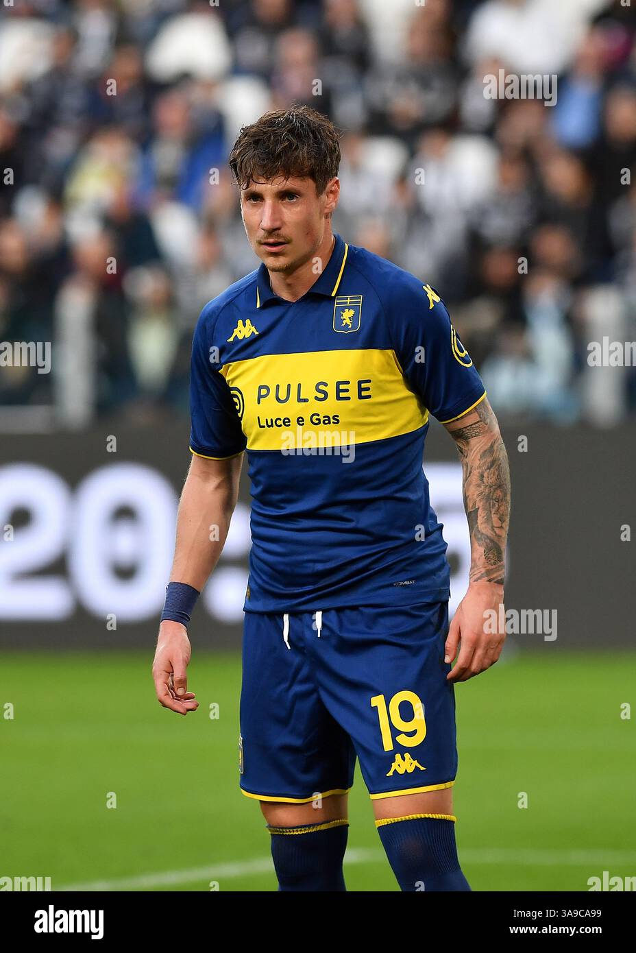Turin, Italy. 30th Mar, 2025. Andrea Pinamonti of Genoa CFC during ...