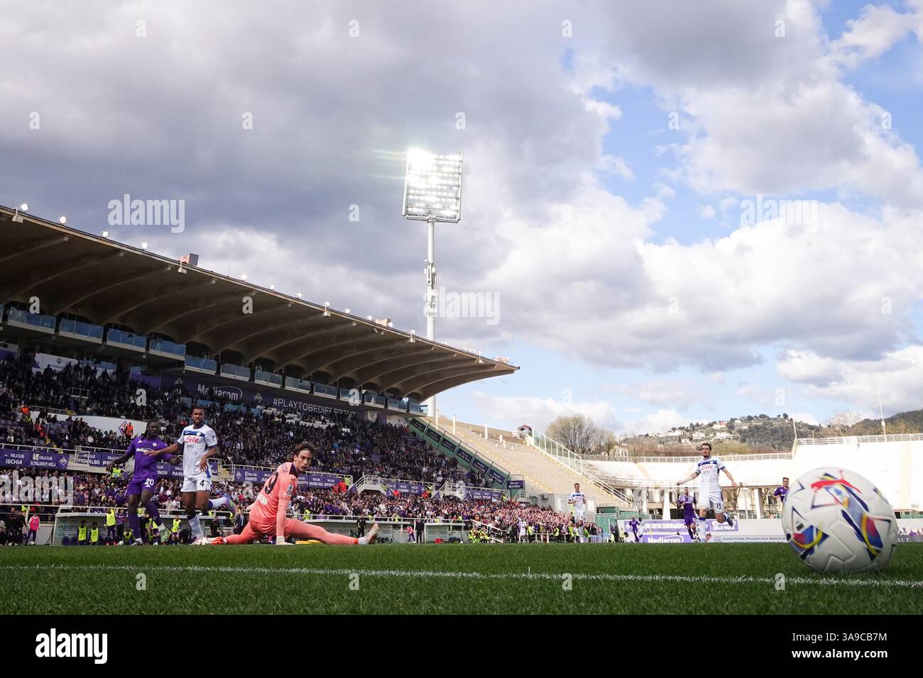 Fiorentina's Moise Kean goal 1-0 during the Serie A Enilive 2024/2025 ...