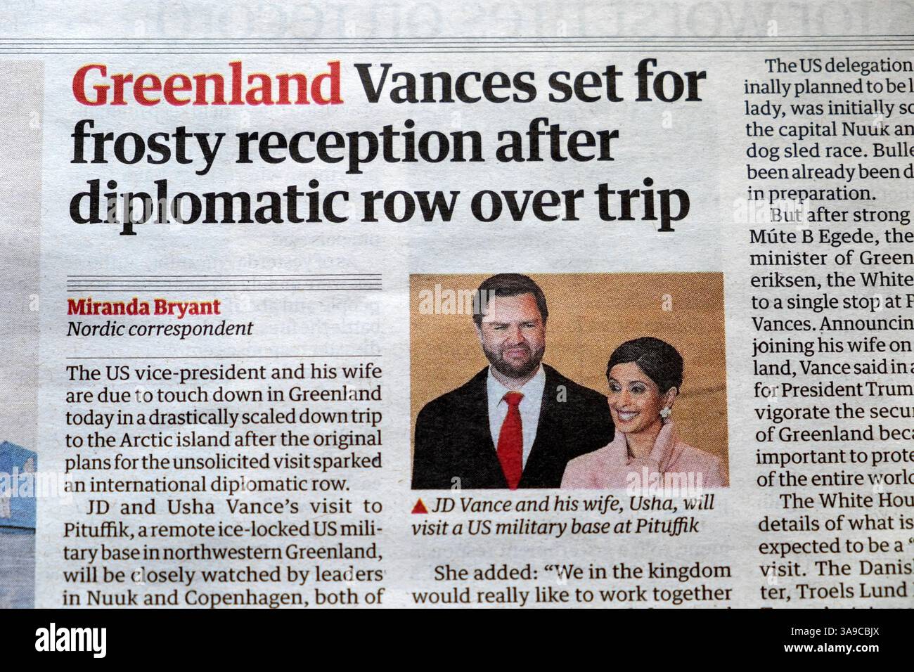 Jd and usha vance hi-res stock photography and images - Alamy