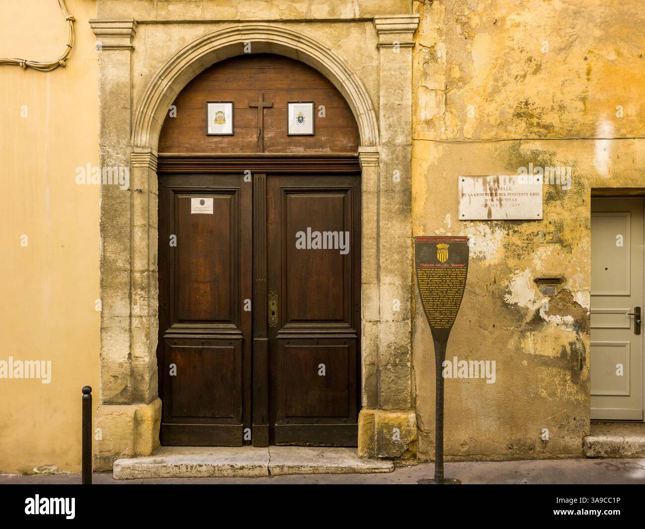Aix En Provence, France. 30th Mar, 2025. The chapel of the confrerie ...