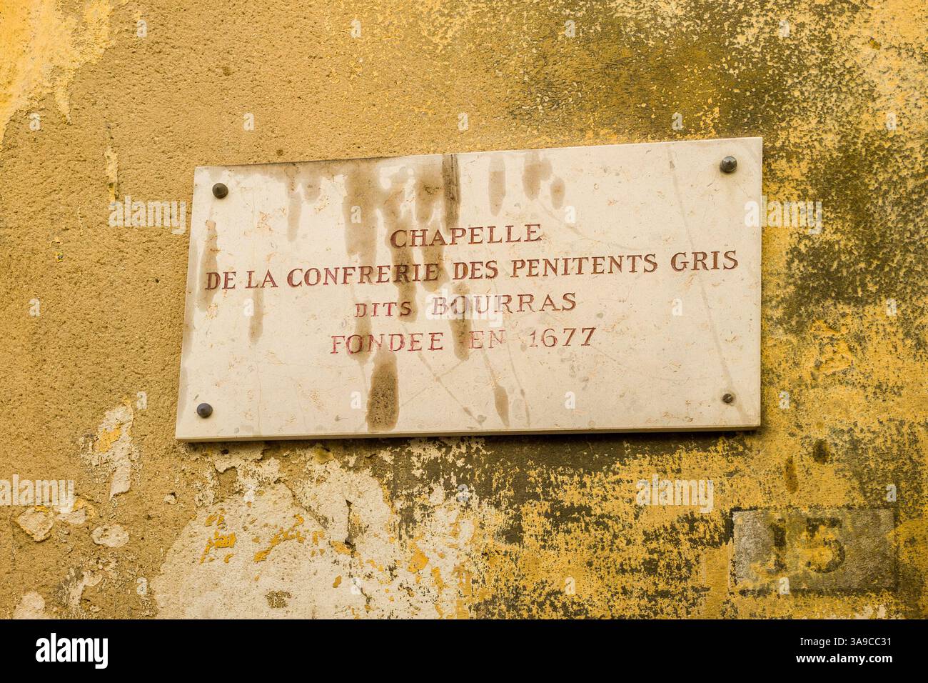 Aix En Provence, France. 30th Mar, 2025. The chapel of the confrerie ...