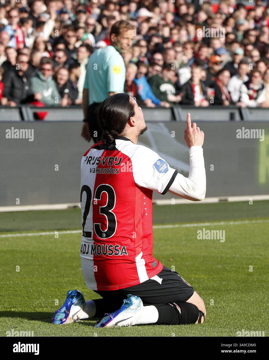 ROTTERDAM - Anis Hadj Moussa of Feyenoord celebrates 2-1 during the ...