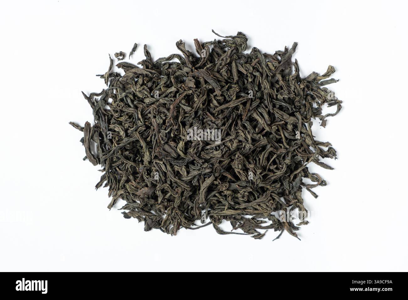 Loose Leaf Ruhunu Black Tea Top View on White Background Stock Photo ...