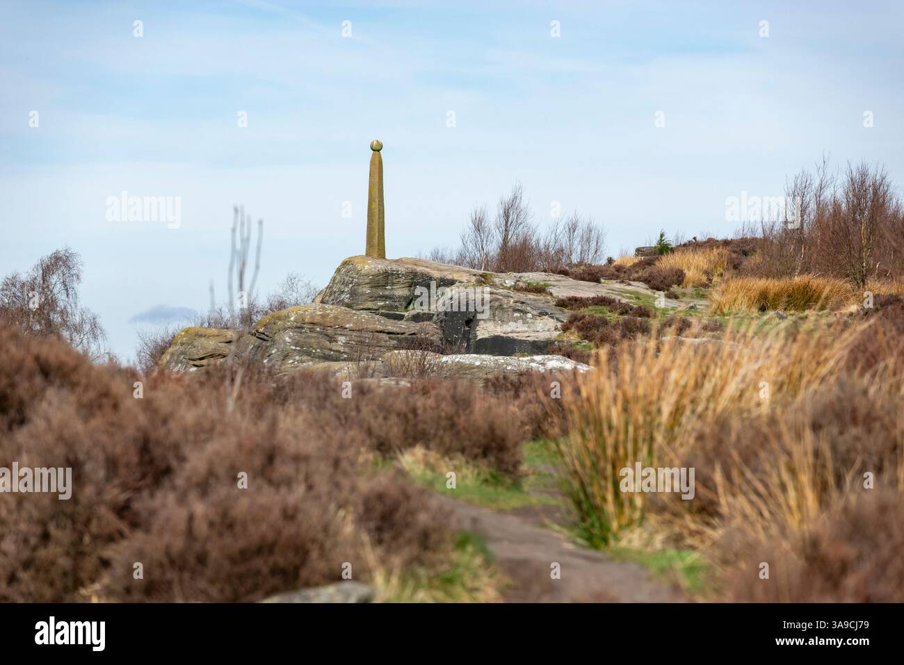 Nelson's Monument on Birchen Edge, Peak District, Derbyshire, England ...