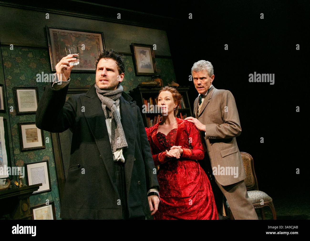 l-r: Jason Durr (Sherlock Holmes), Tanya Franks (Irene Adler), Andrew ...