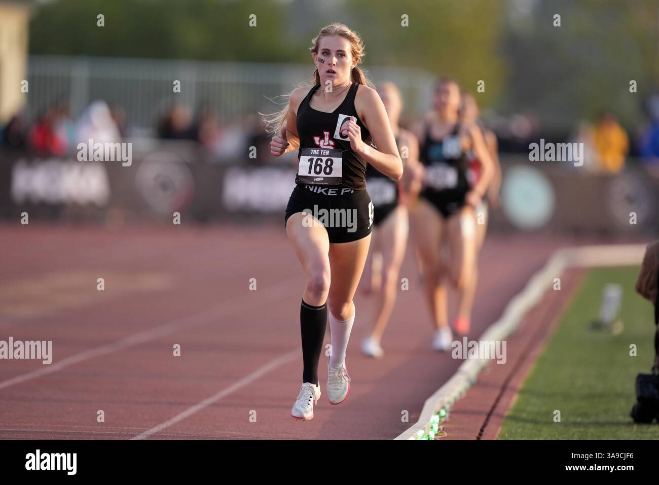 Anne Elise Packard of JSerra wins the girls 800m in 2:07.89 during the TEN, Saturday, March 29 ...
