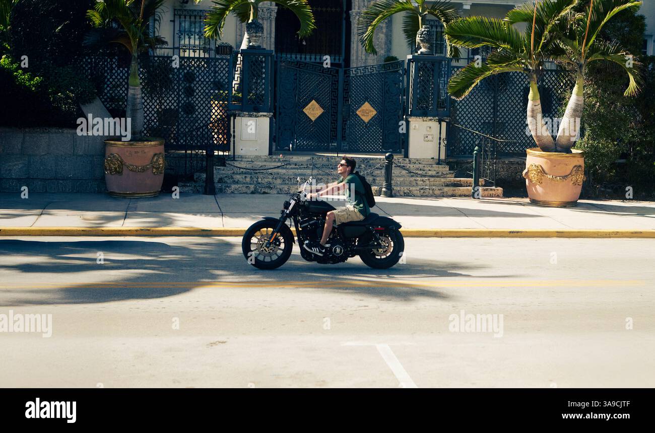 "Riding Through Ocean Drive, Miami Beach Stock Photo - Alamy