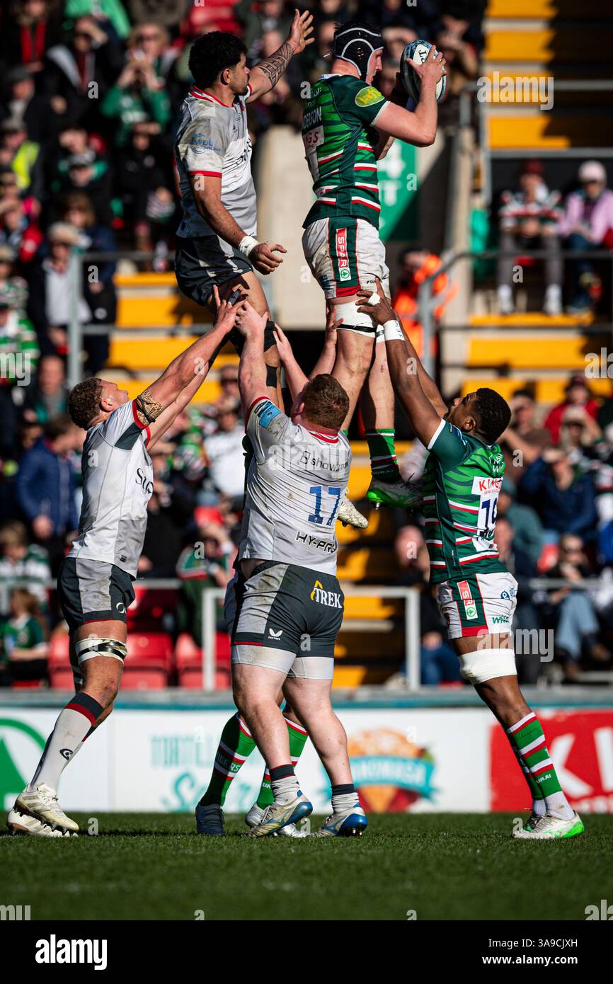 30th March 2025; Mattioli Woods Welford Road Stadium, Leicester ...