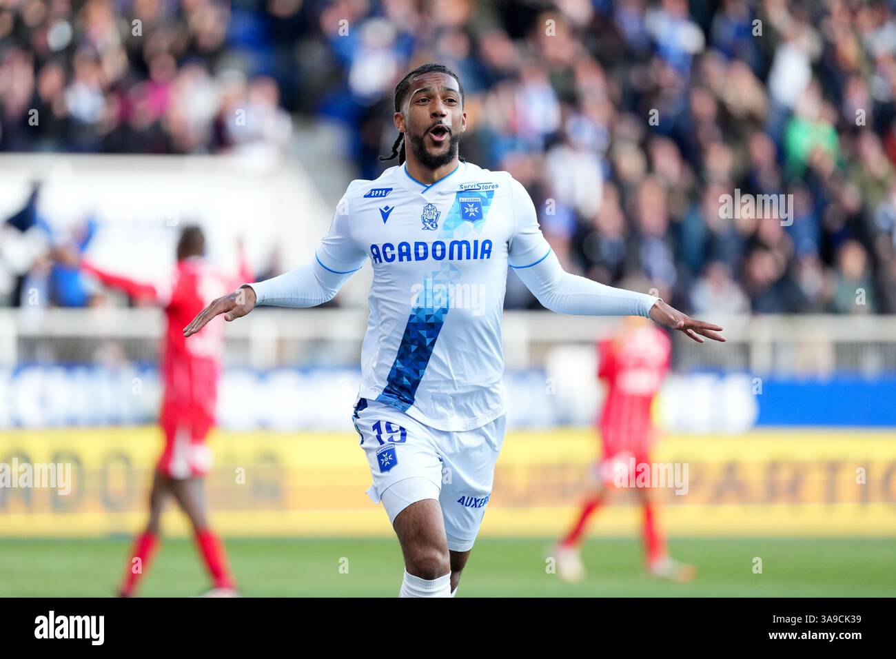 19 Florian AYE (aja) during the Ligue 1 McDonald's match between ...