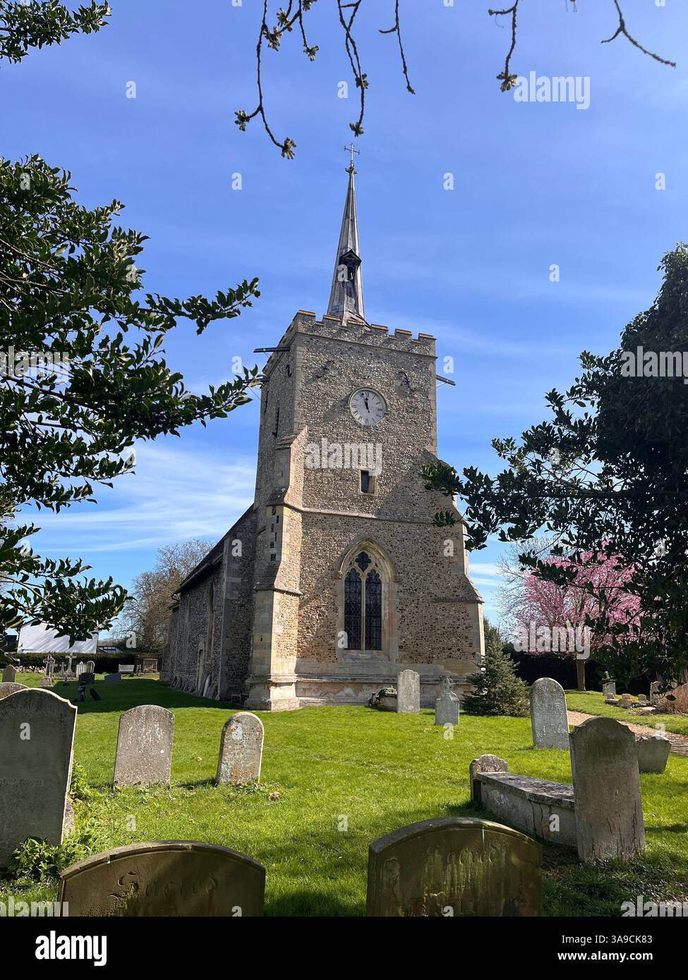 St Mary ans St John Church, a flint and rubble church built between ...