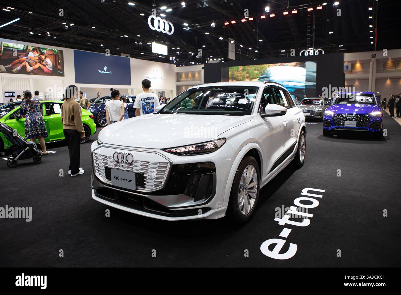 Audi Q6 e-tron is displayed at The 46th Bangkok International Motor ...