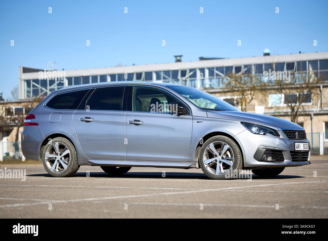 Berlin, Germany - May 28, 2023: Peugeot 308 SW GT 2G station wagon ...