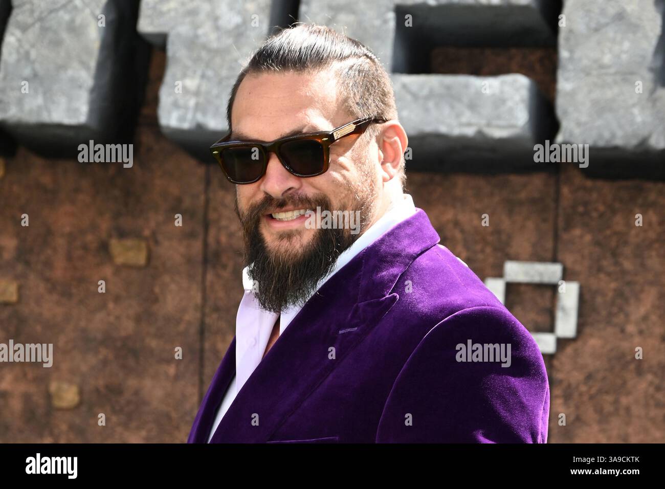 London, UK. 30th Mar, 2025. Jason Momoa attends "A Minecraft Movie ...