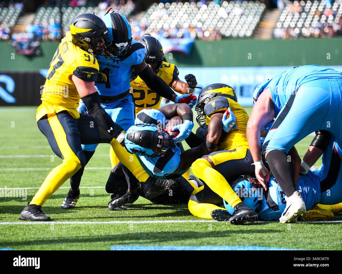 Arlington, Texas, USA. 29th Mar, 2025. ARL Renegades #9 RB De Veon ...