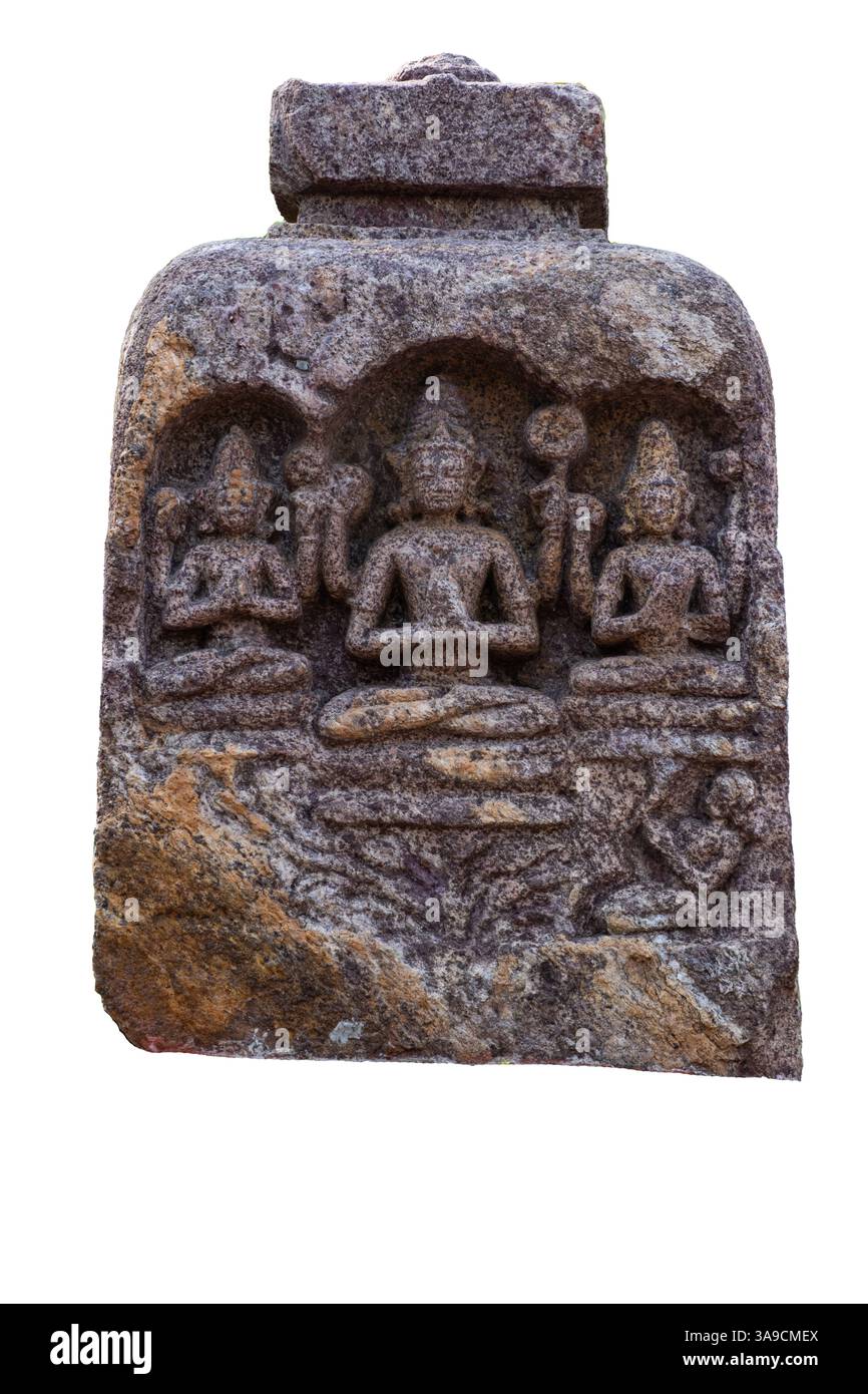 A sculpture of a Sadakshari mandal at the entrance display of the ...