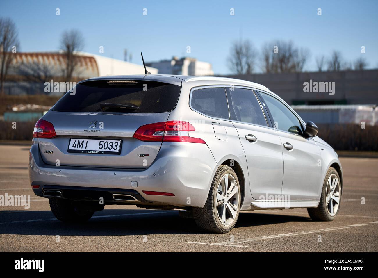 Berlin, Germany - May 28, 2023: Peugeot 308 SW GT 2G station wagon ...