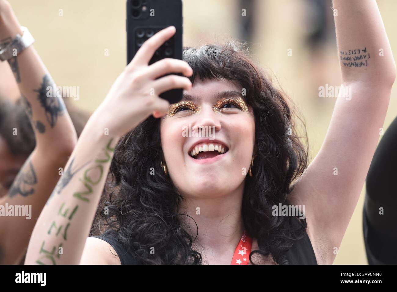 SAO PAULO(SP), 03/30/2025 - CULTURE/LOLLAPALOOZA - Crowd at the Lollapalooza Brazil Festival ...