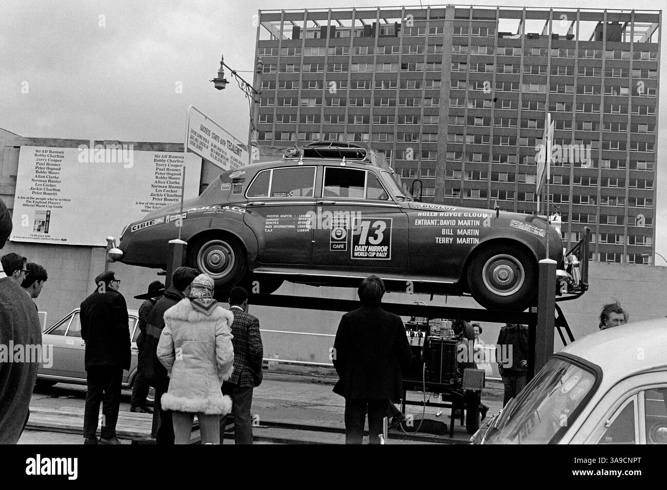 Daily Mirror London-Mexico World Cup Rally 1970 Stock Photo - Alamy