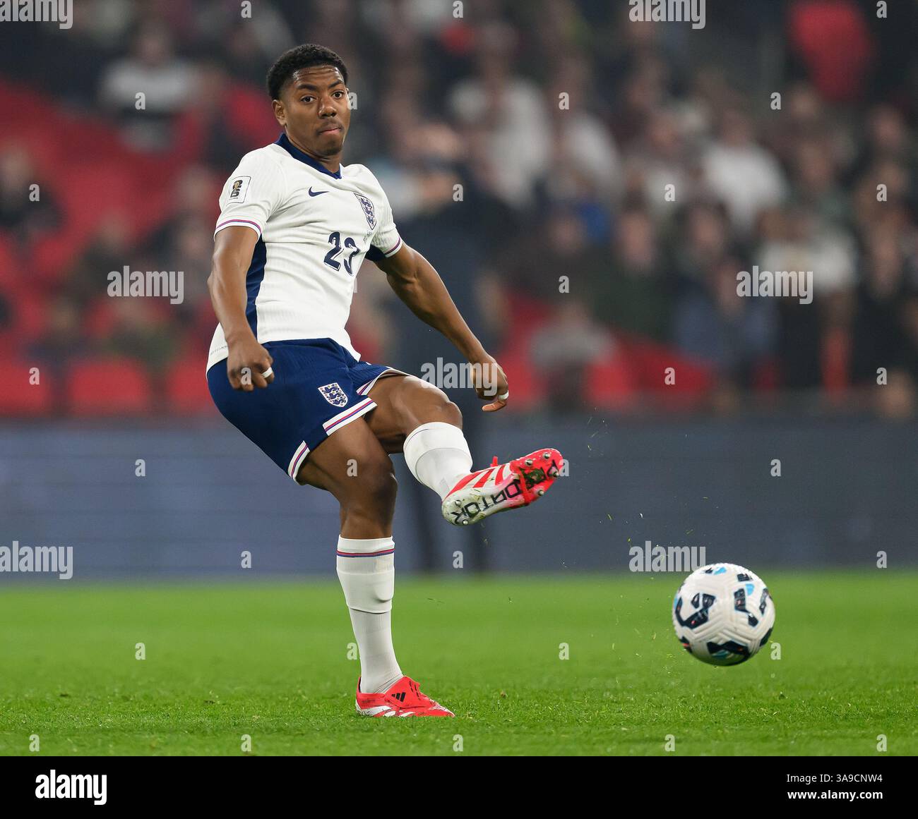 London, UK. 24th Mar, 2025. England v Latvia - UEFA World Cup Qualifier ...